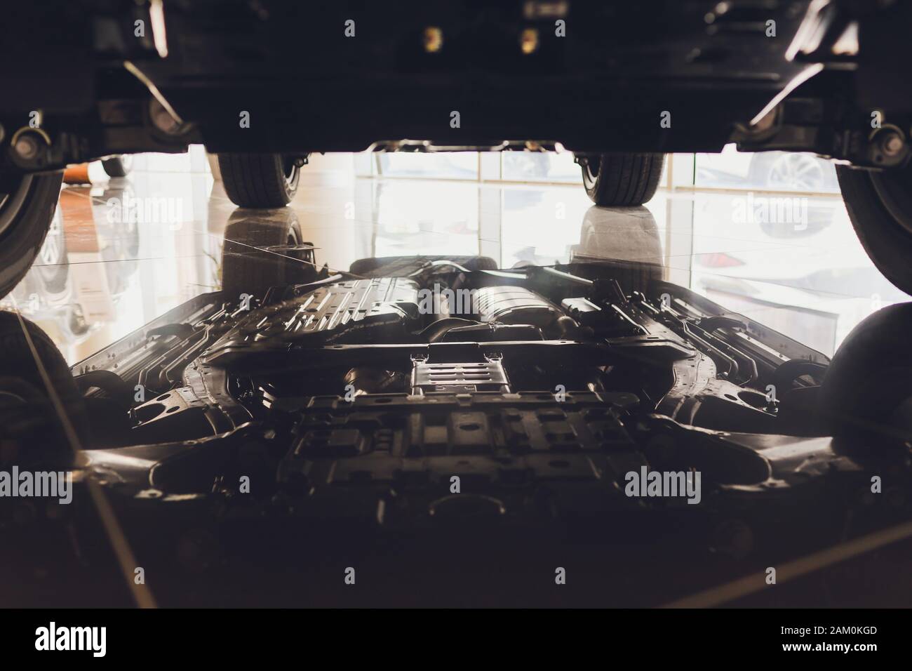 Isolated bottom view car hi-res stock photography and images - Alamy