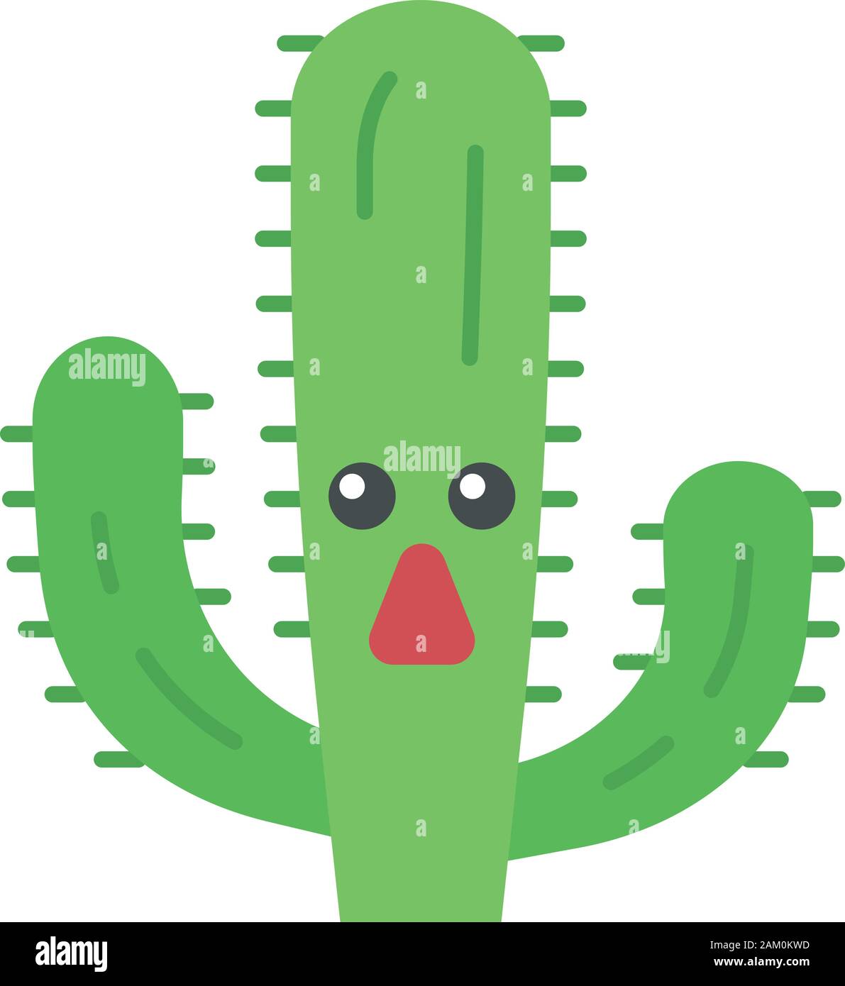 Elephant cactus flat design long shadow color icon. Pachycereus with ...