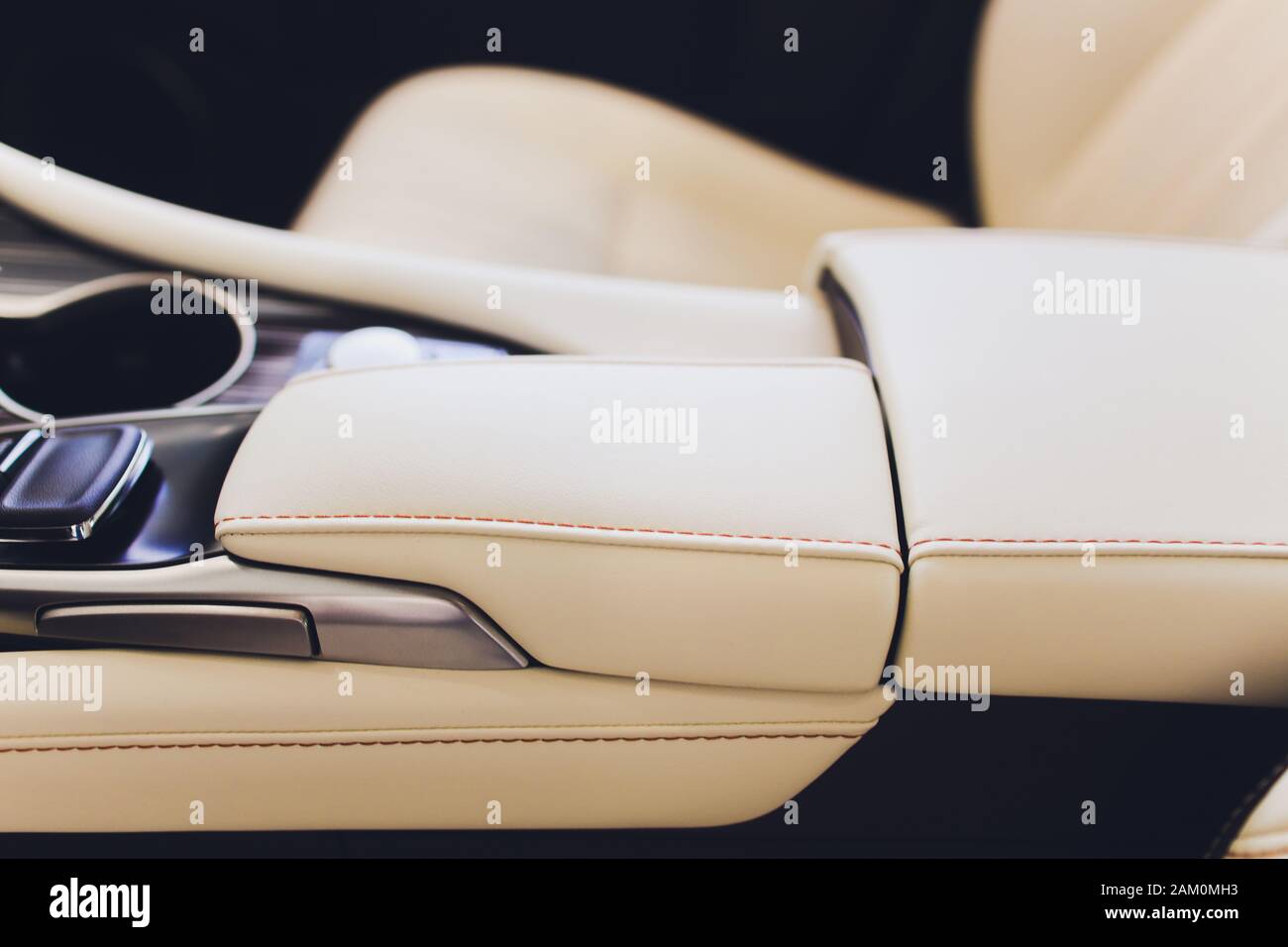 Car interior luxury service. Car interior details Stock Photo - Alamy