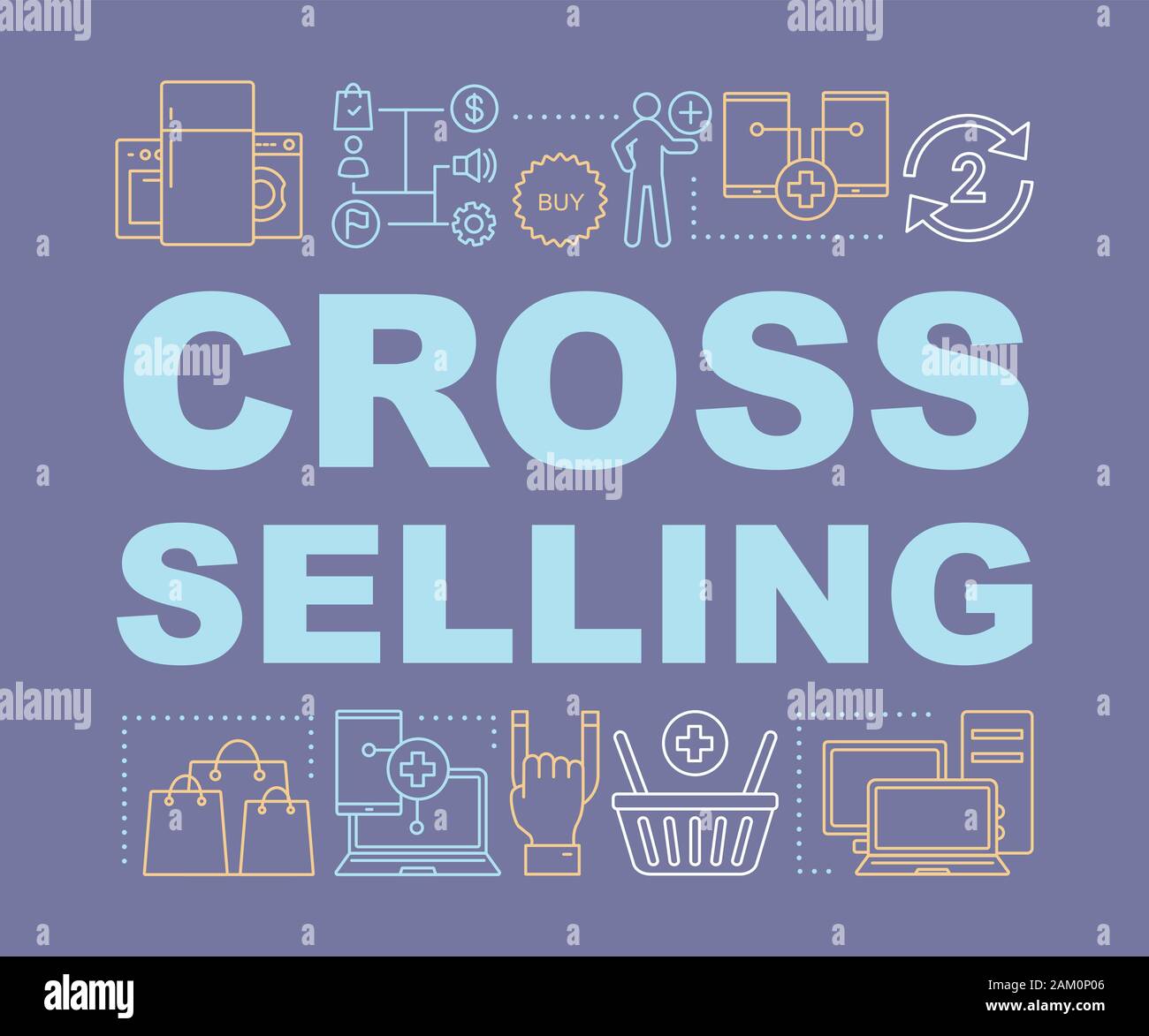 Cross-selling word concepts banner. Selling related product, service ...
