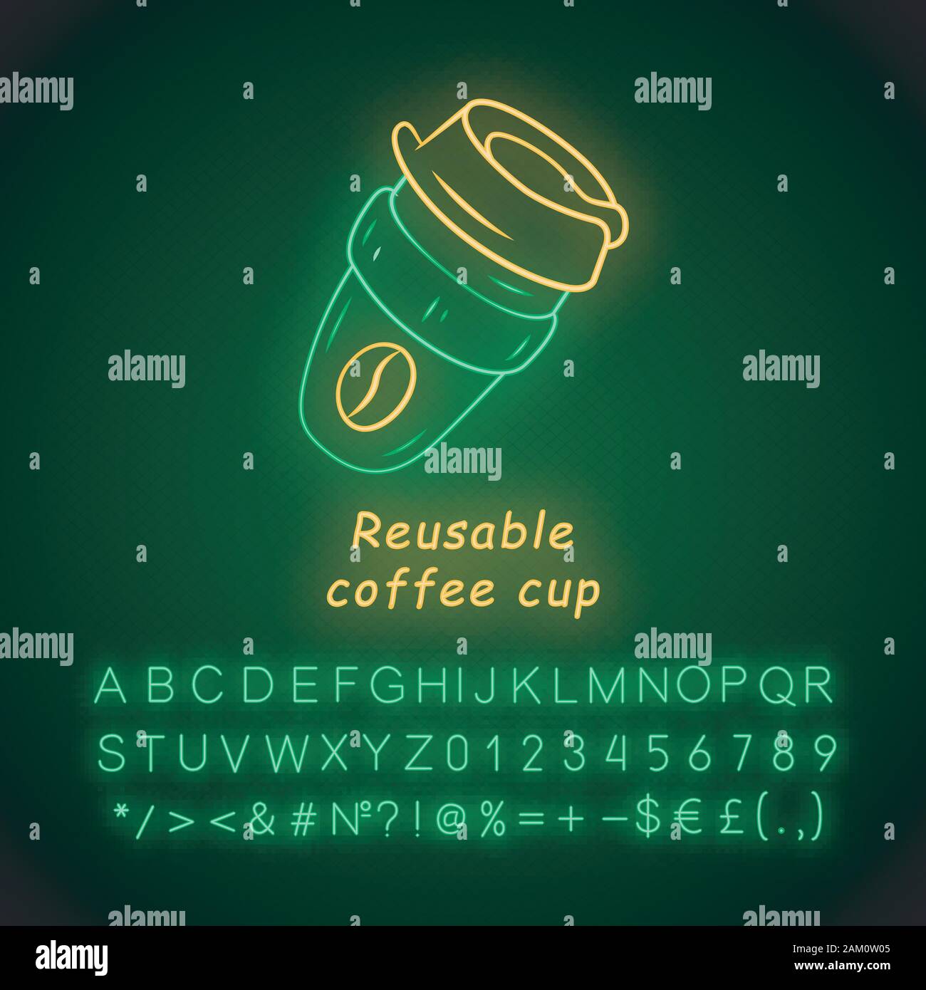 Sustainable coffee sign Stock Vector Images - Alamy