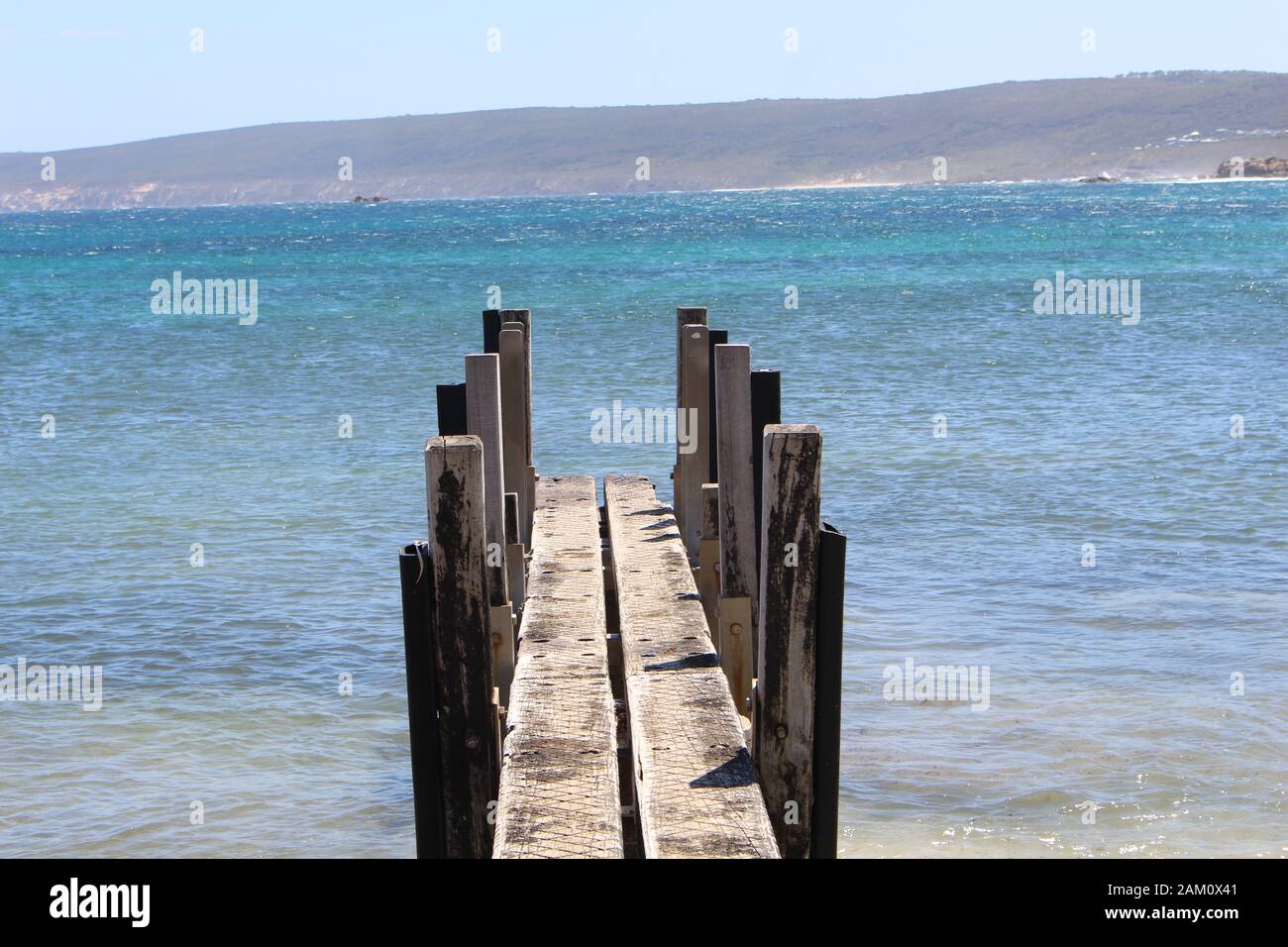 wooden jetty near Canal Rocks - Western Australia Stock Photo - Alamy