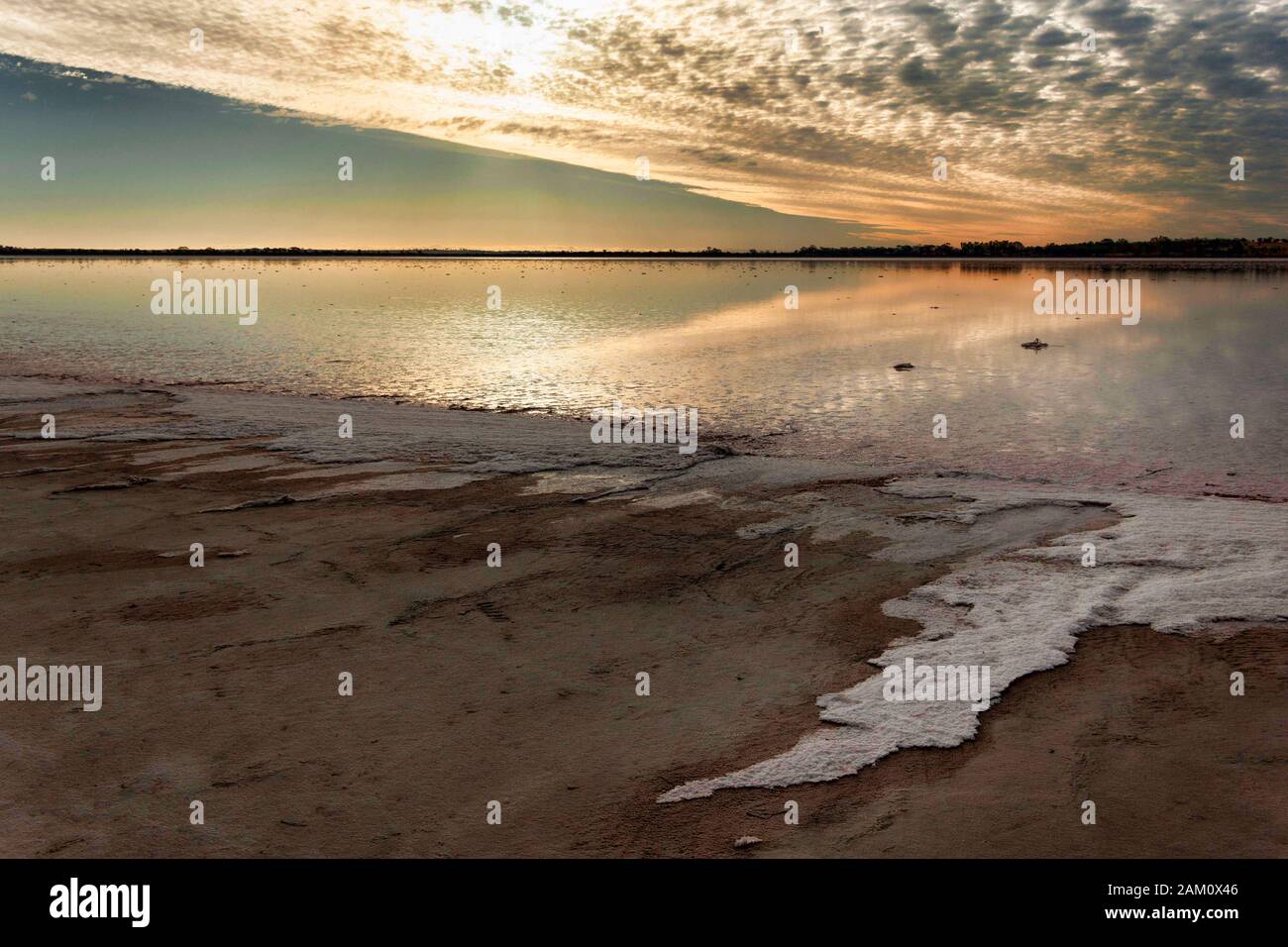 Lake Ninan, Salt Lake, Victoria Plains Western Australia Stock Photo ...