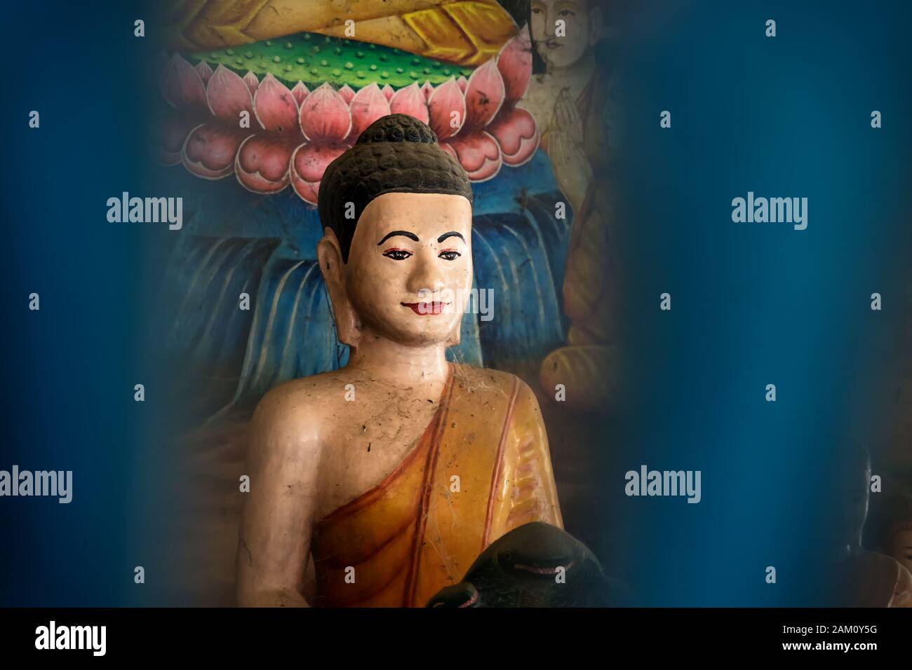 Buddha in red cloth hi-res stock photography and images - Alamy