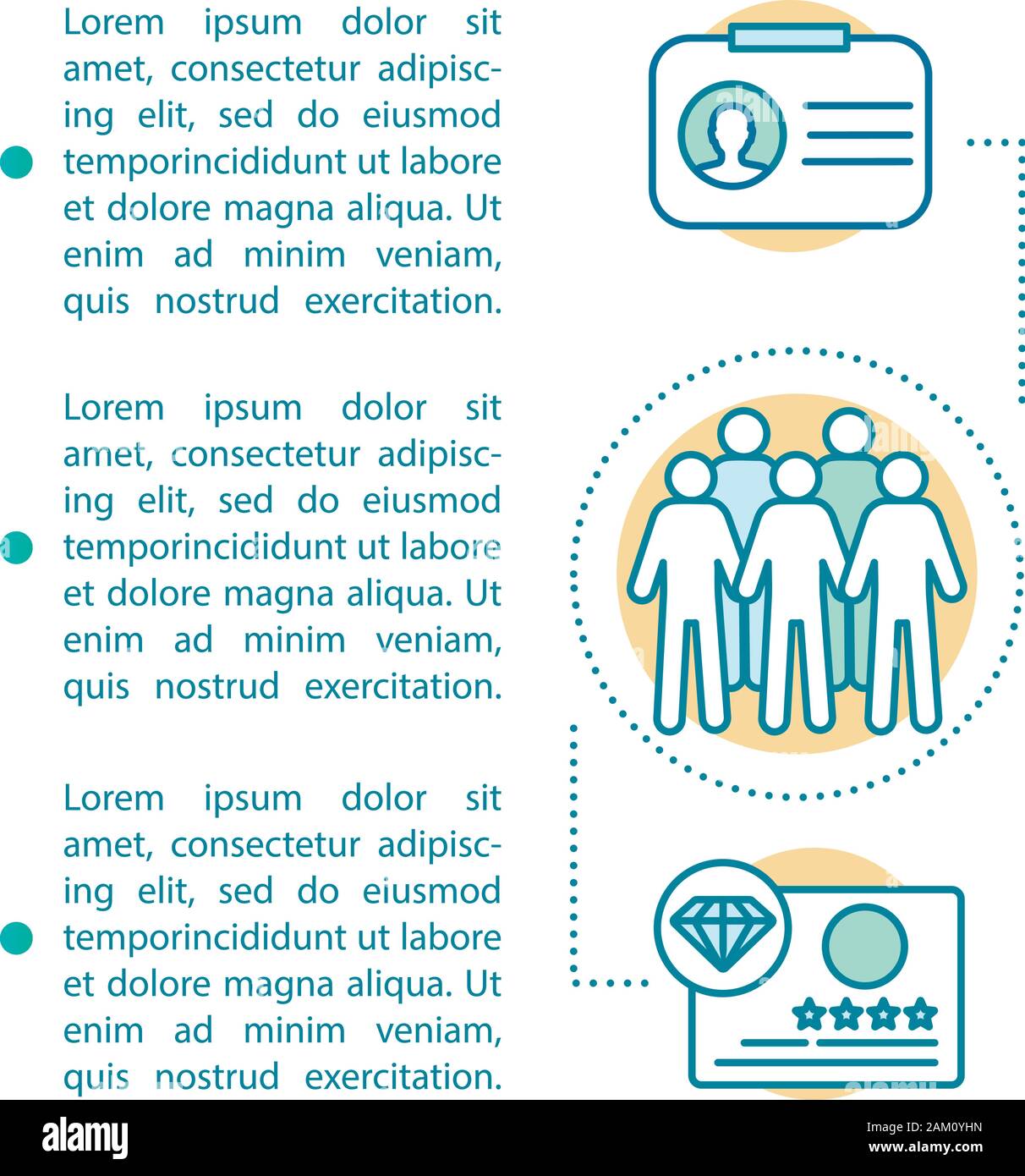 Membership article page vector template. Website registration. Personal ...