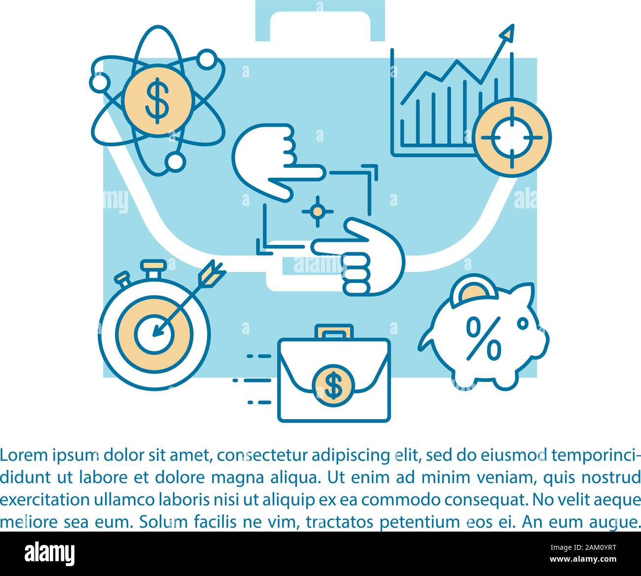 Investment article page vector template. Financing profit. Brochure ...