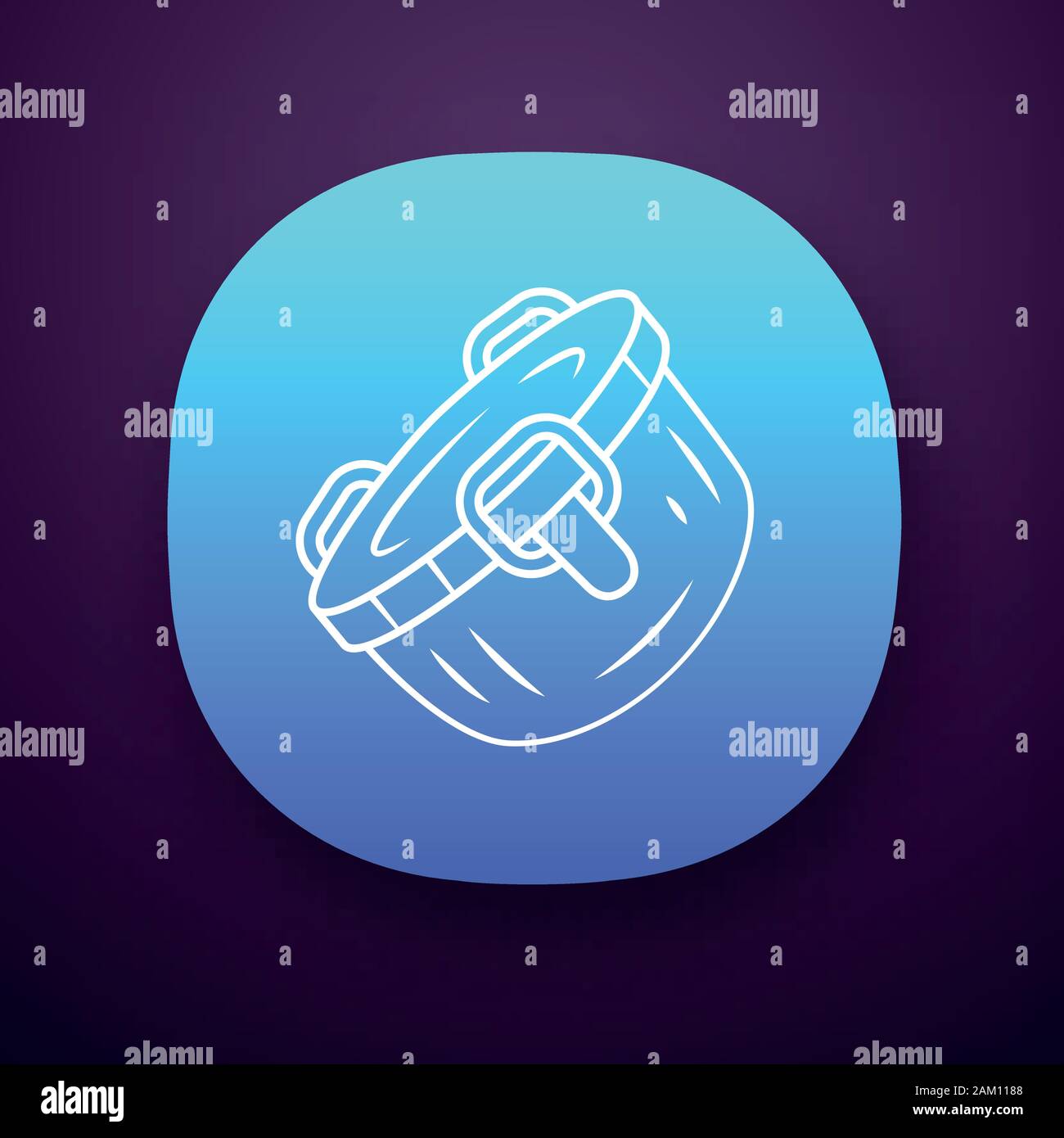 Stainless steel container app icon. Reusable metal bowl with lid for ...