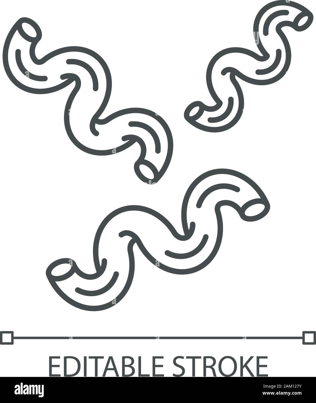 Corkscrew shaped pasta Stock Vector Images - Alamy