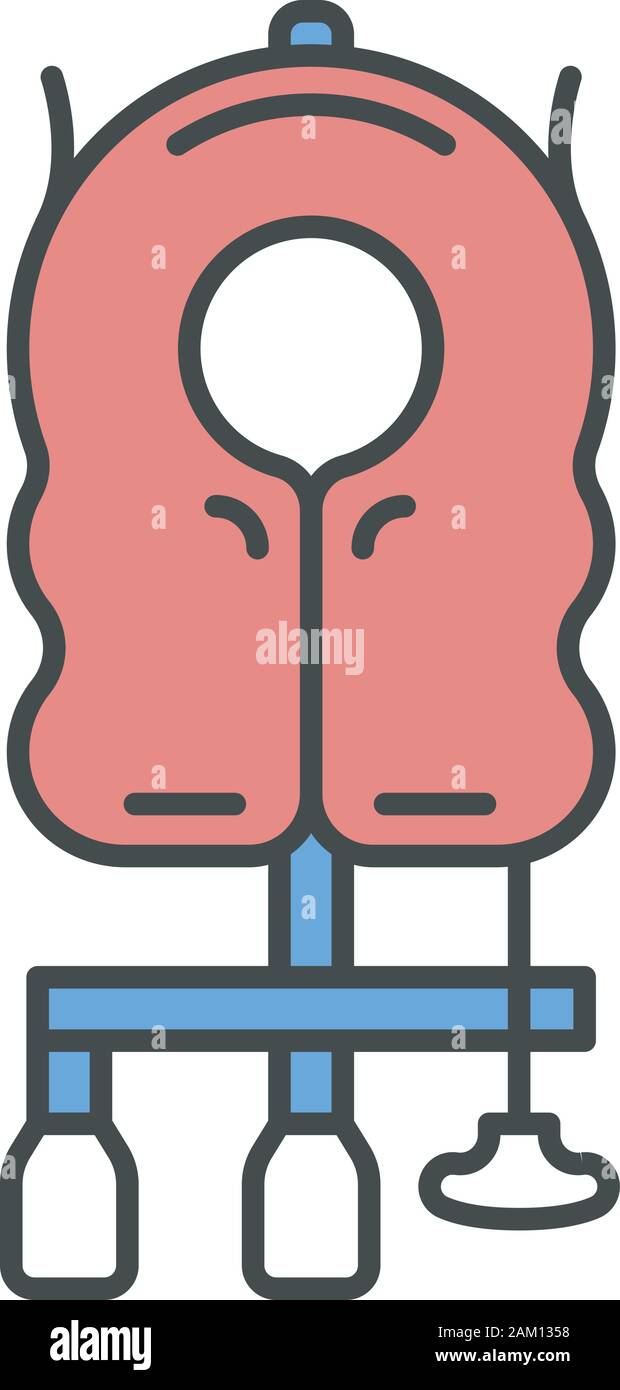 Aircraft passenger life vest color icon. Airplane lifesaver. Plane ...