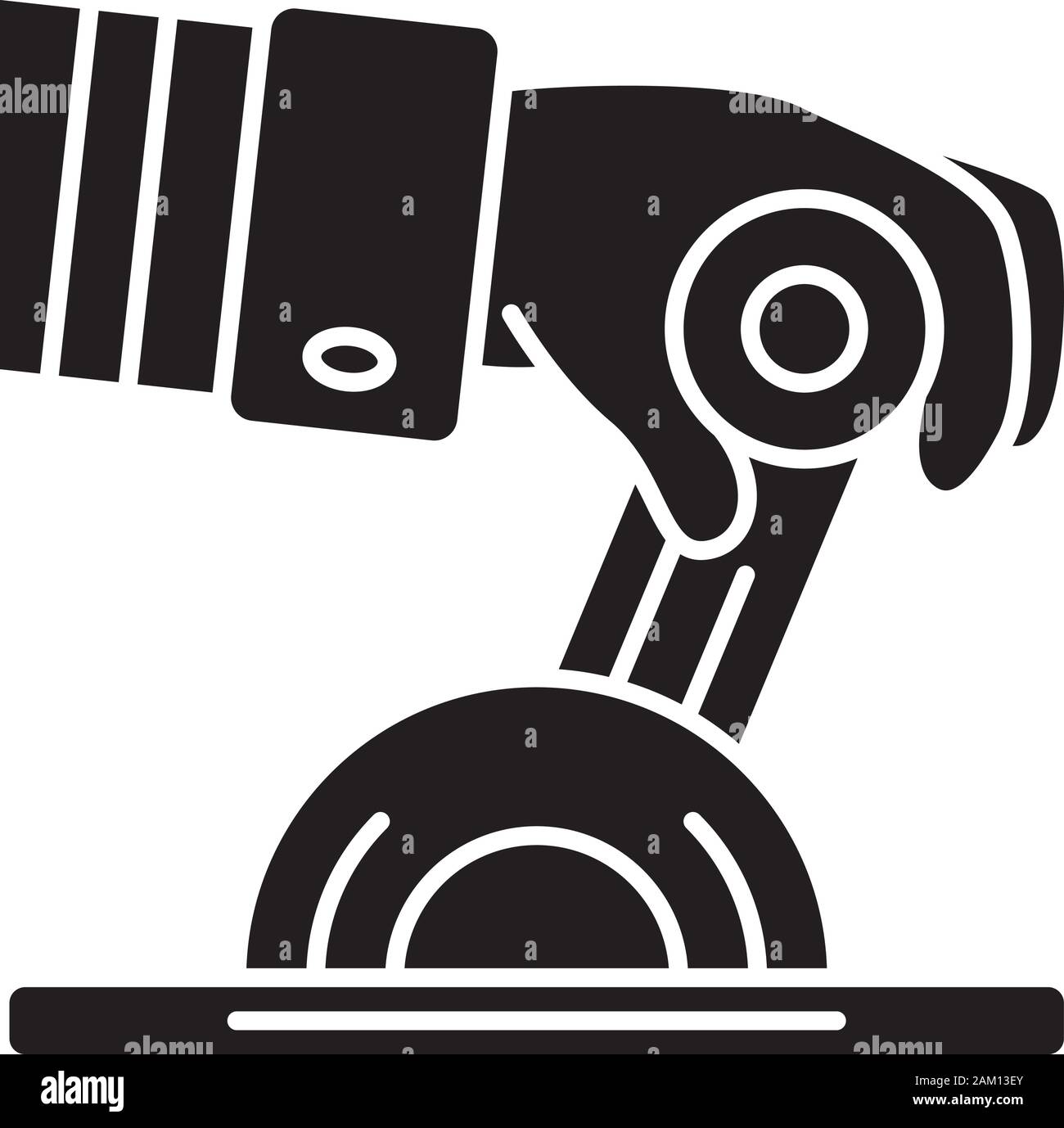 Pilot engine lever glyph icon. Airplane equipment. Aviating. Pilots ...