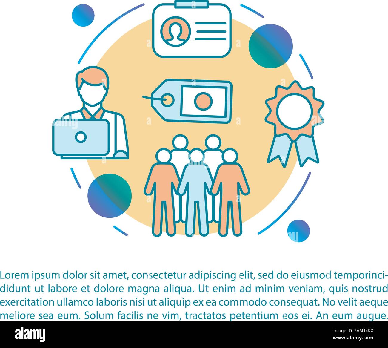 Membership article page vector template. Brochure, magazine, booklet ...