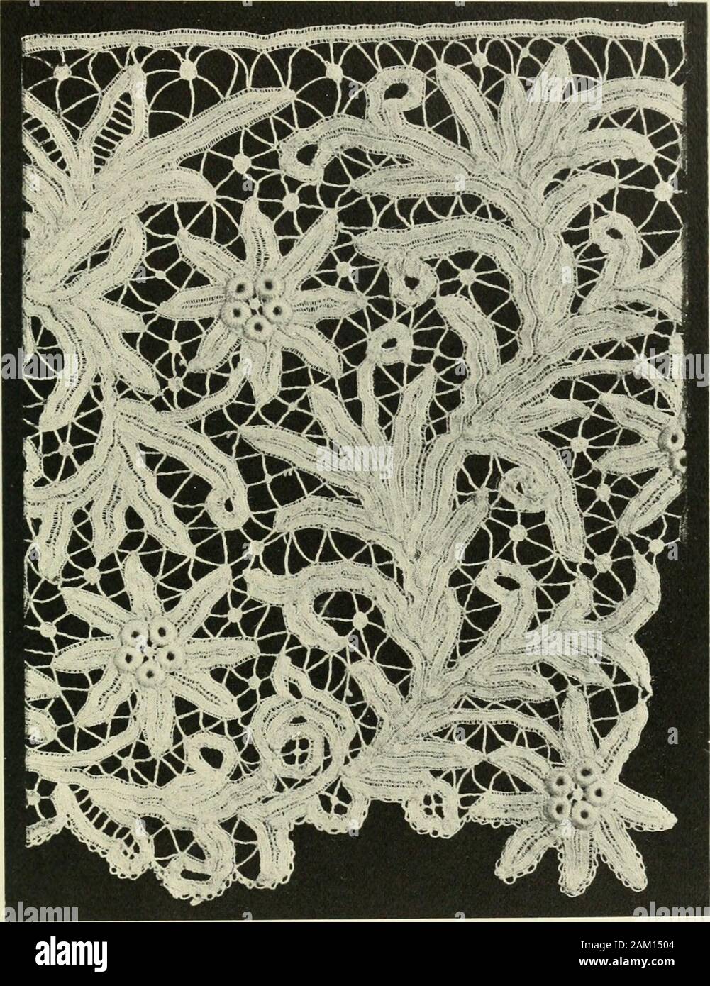 Lace, its origin and history . ted threads, which last is really ...