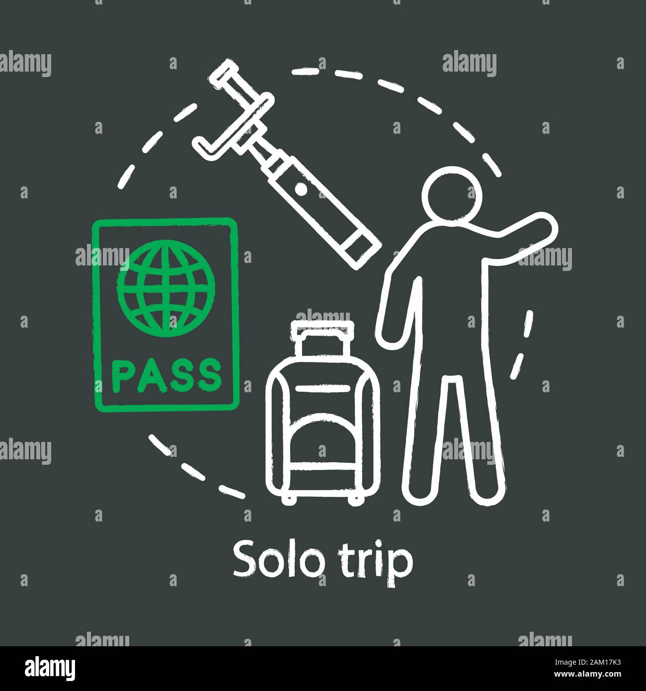 Solo travel cruise Stock Vector Images - Alamy
