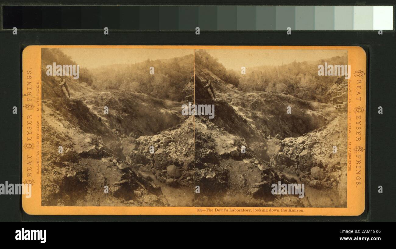 The Devil's Laboratory, looking down the Kanyon by Eadweard Muybridge ...