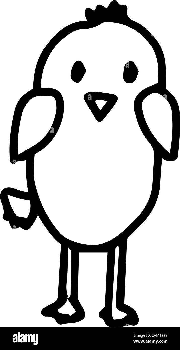 Baby Chick Outline