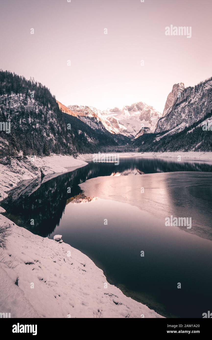 Gosau austria winter snow hi-res stock photography and images - Alamy