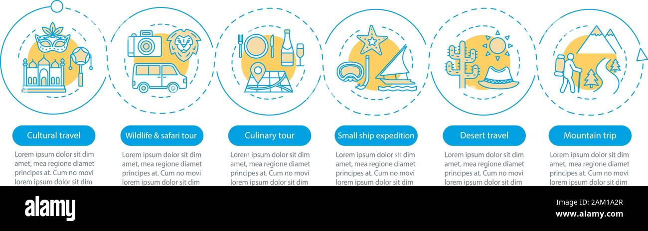 Travel experiences vector infographic template. Business presentation ...
