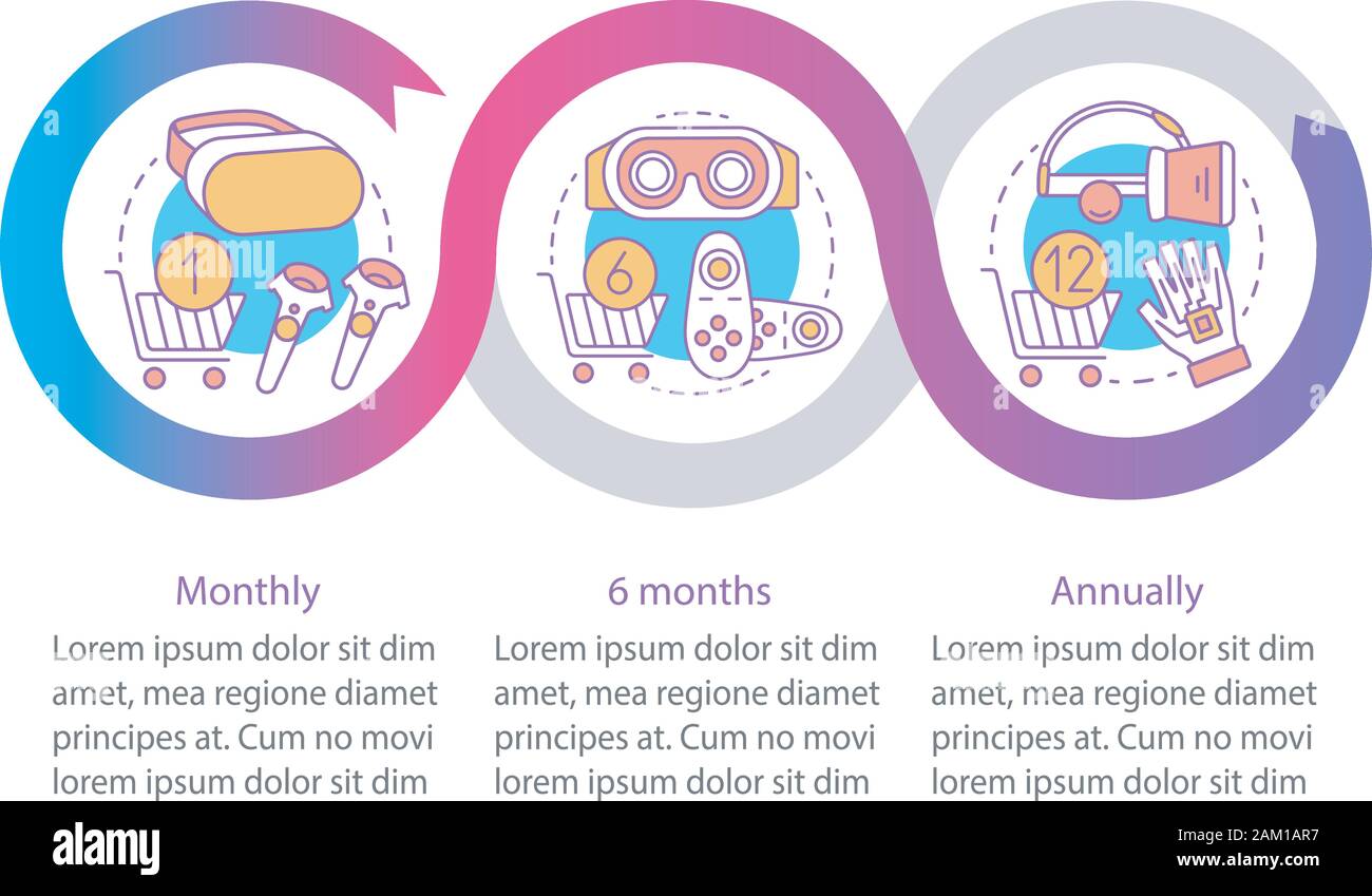 Vr Game Subscription Vector Infographic Template Business Presentation Design Elements Data
