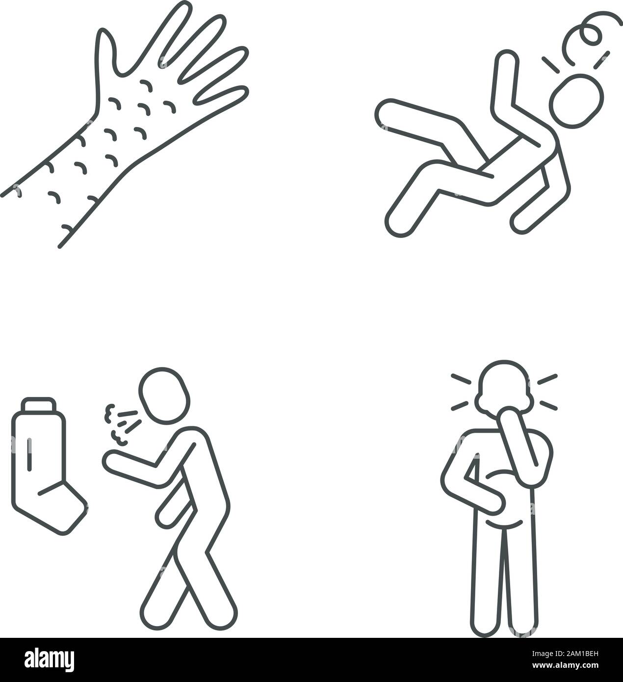 Skin rash vector vectors Black and White Stock Photos & Images - Alamy