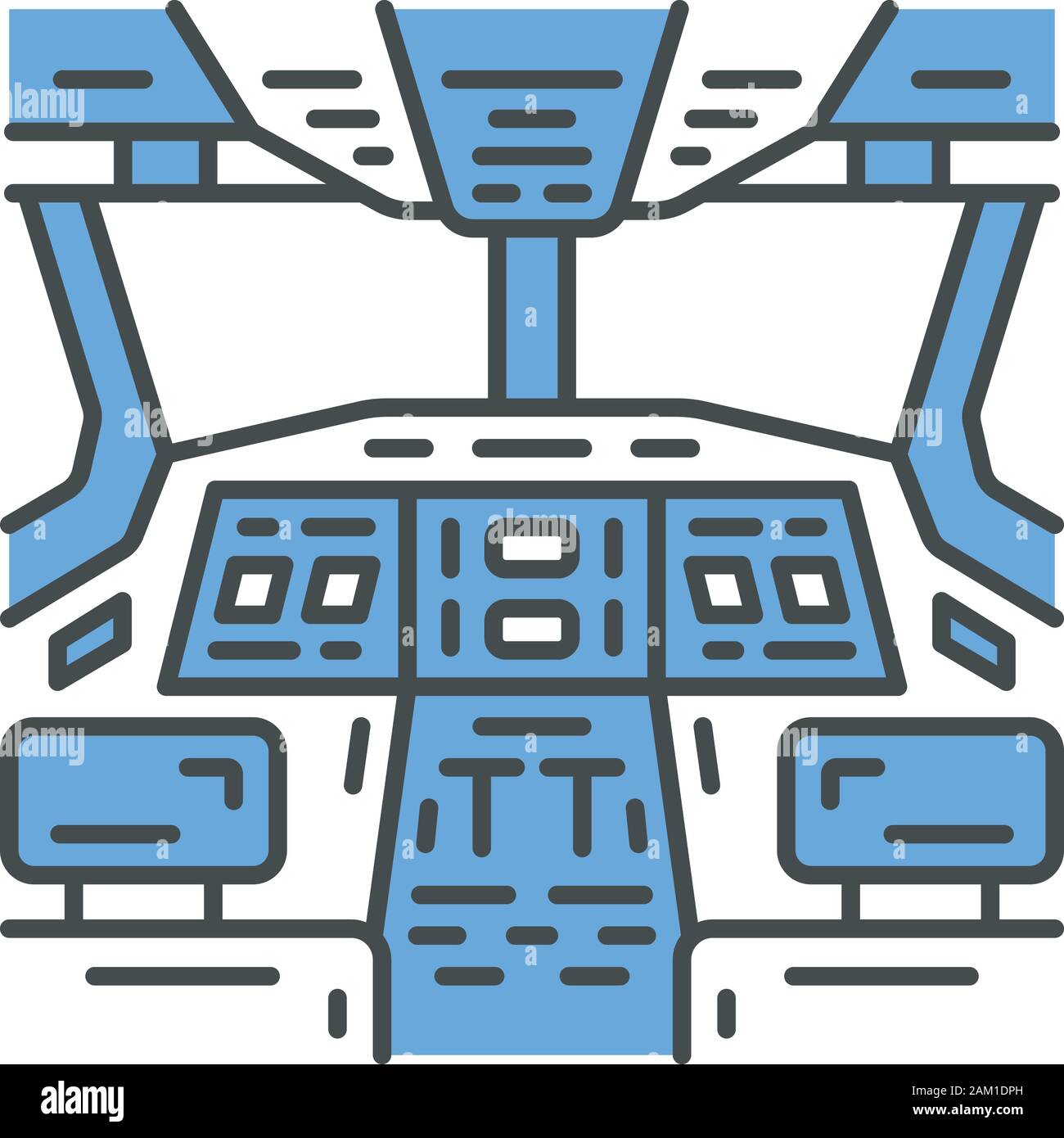 Pilots cockpit airliner Cut Out Stock Images & Pictures - Alamy
