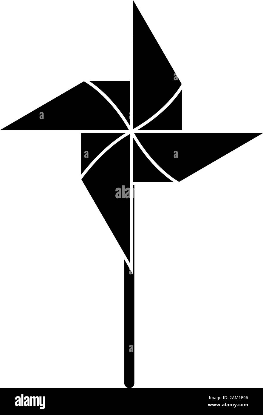 Isolated windmill toy. Children toy - Vector illustration design Stock ...