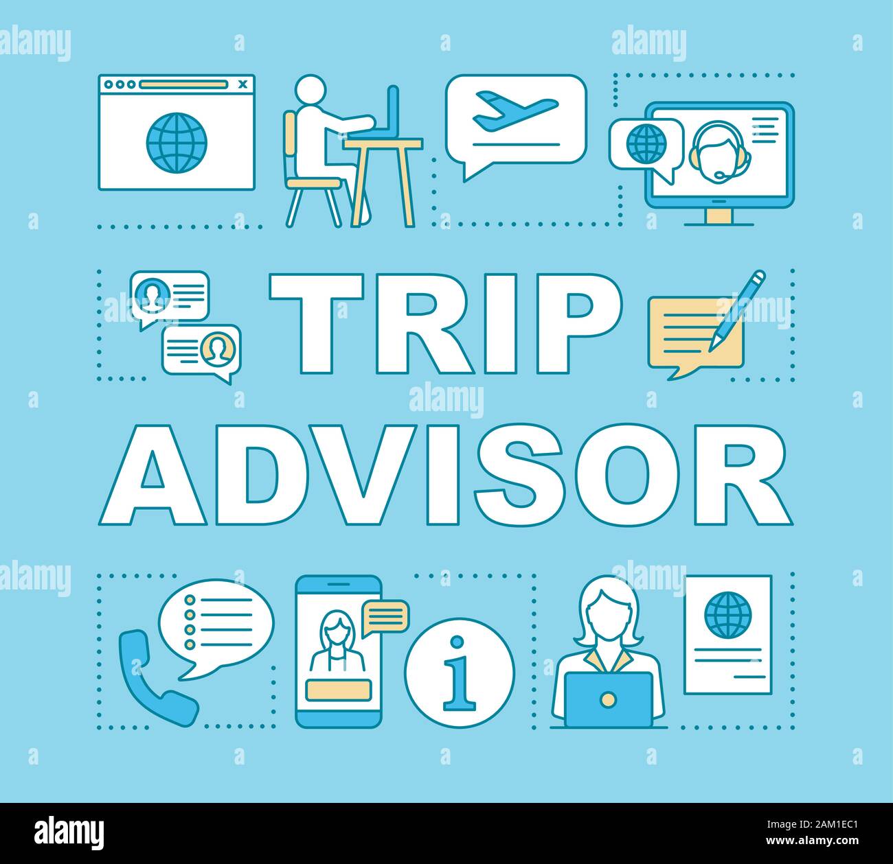 Travel agency consultation Stock Vector Images - Alamy