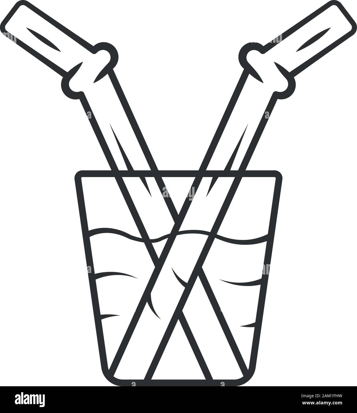 Reusable drinking straw Stock Vector Images - Alamy