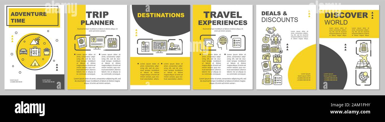 Adventure time cover design brochure template layout. Flyer, booklet ...