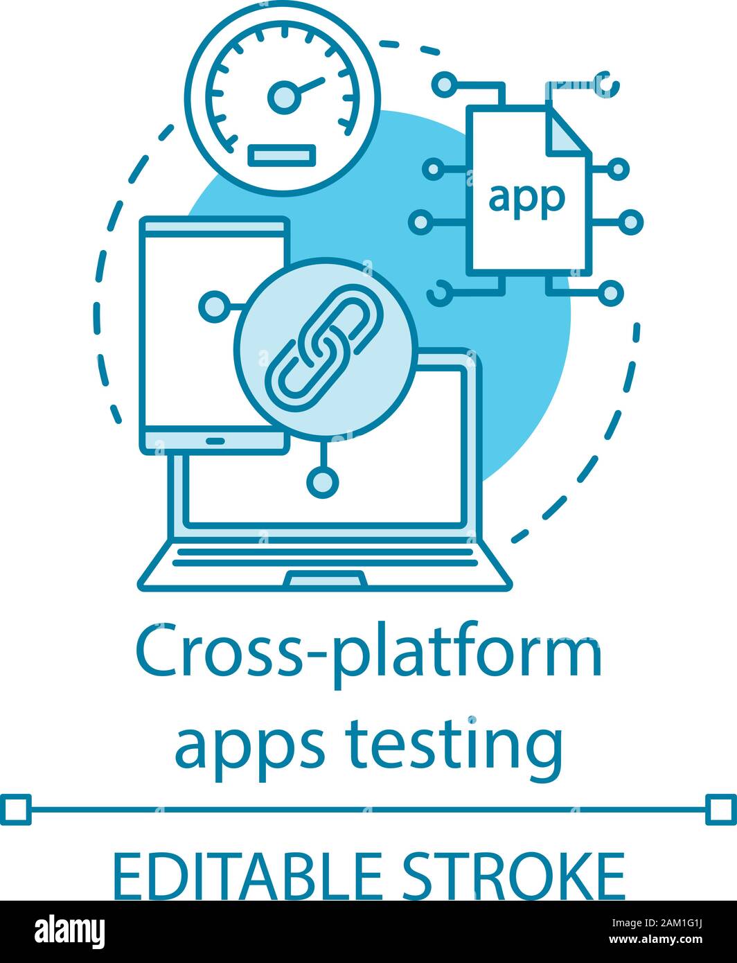 Cross platform applications Stock Vector Images - Alamy