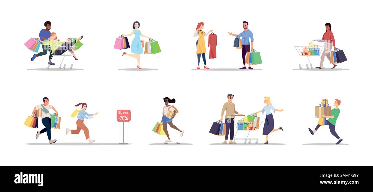 Grocery shopper surprise Stock Vector Images - Alamy