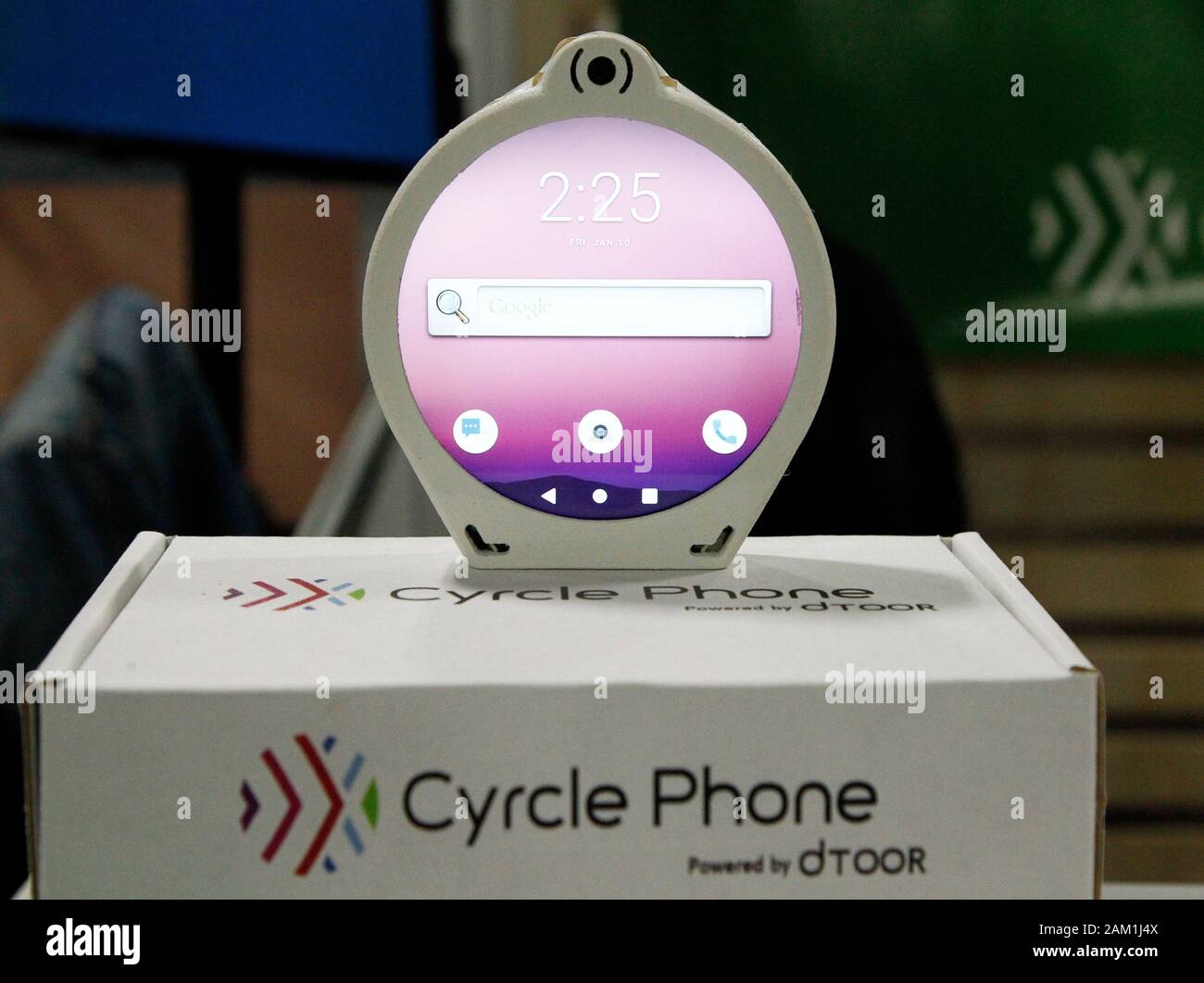 Las Vegas, United States. 10th Jan, 2020. A view of the Cyrcle Phone by ...