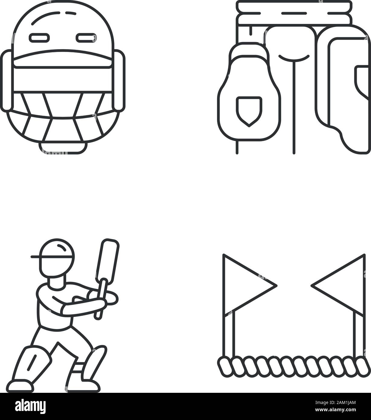 Cricket boundary rope Stock Vector Images - Alamy