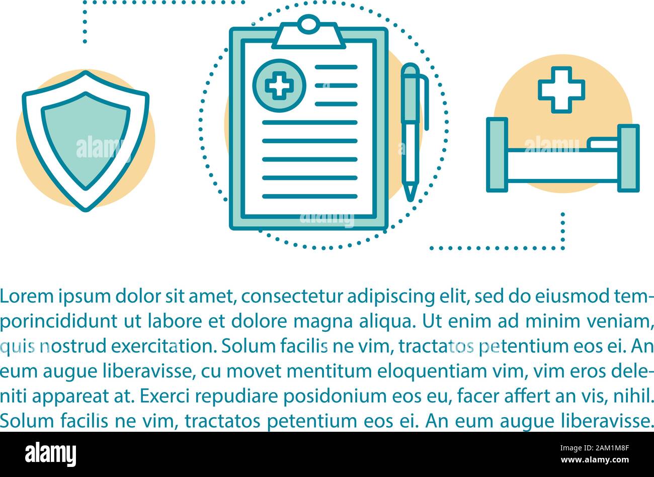 Hospital treatment article page vector template. Doctor appointment ...