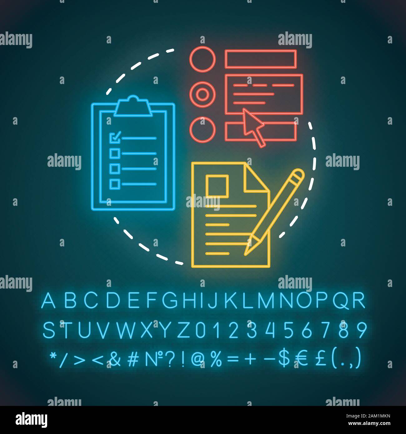 Choose procedure neon light icon. Medical treatment. Healthcare and ...