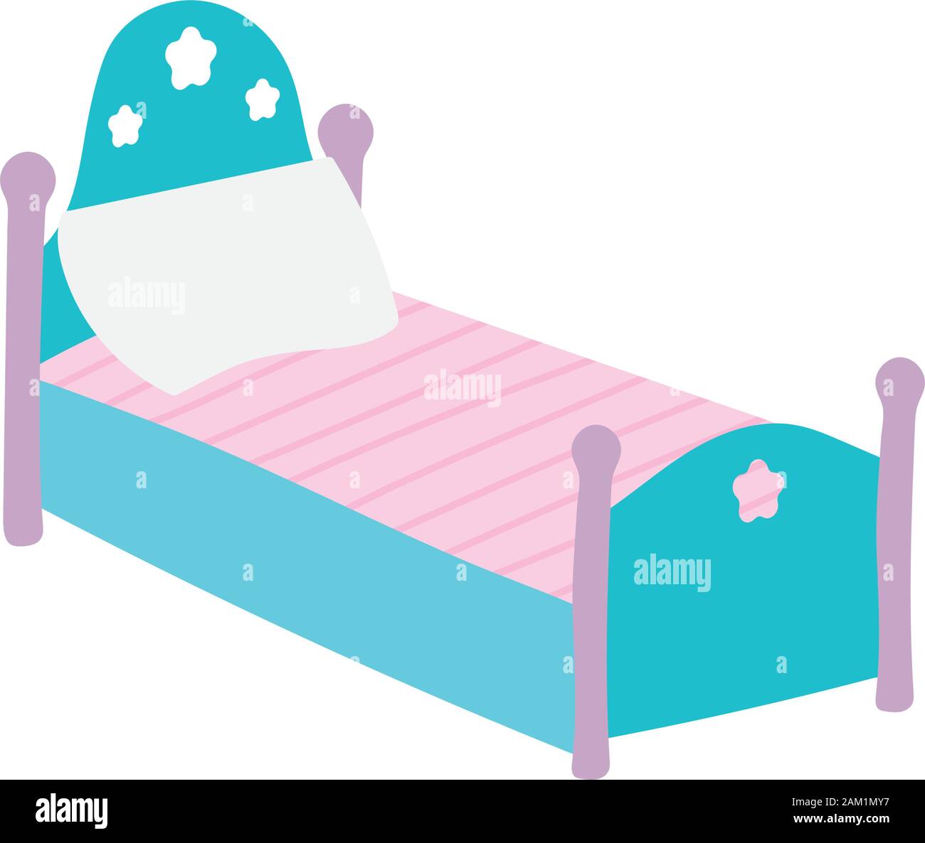 Blanket On Bed Clipart