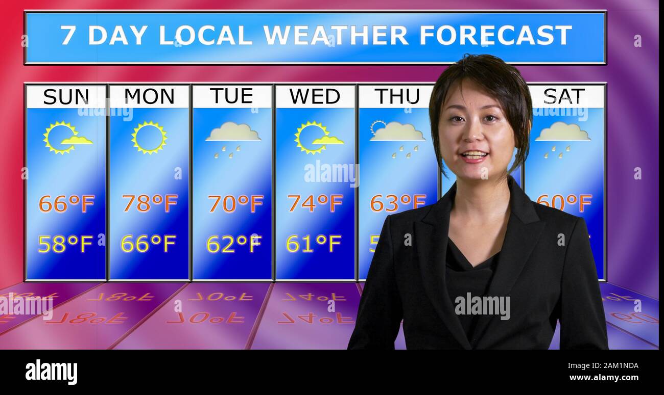 Meteorologist tv screen hi-res stock photography and images - Alamy