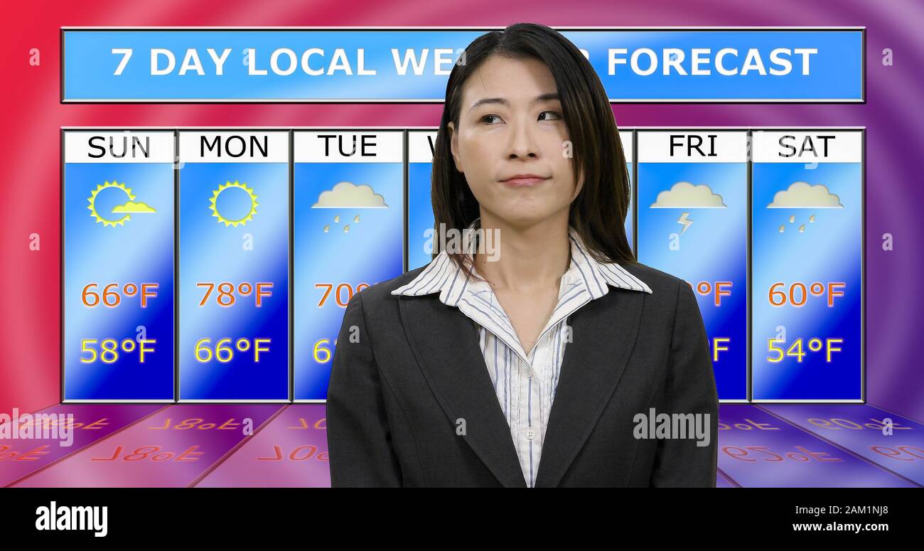 Meteorologist tv screen hi-res stock photography and images - Alamy