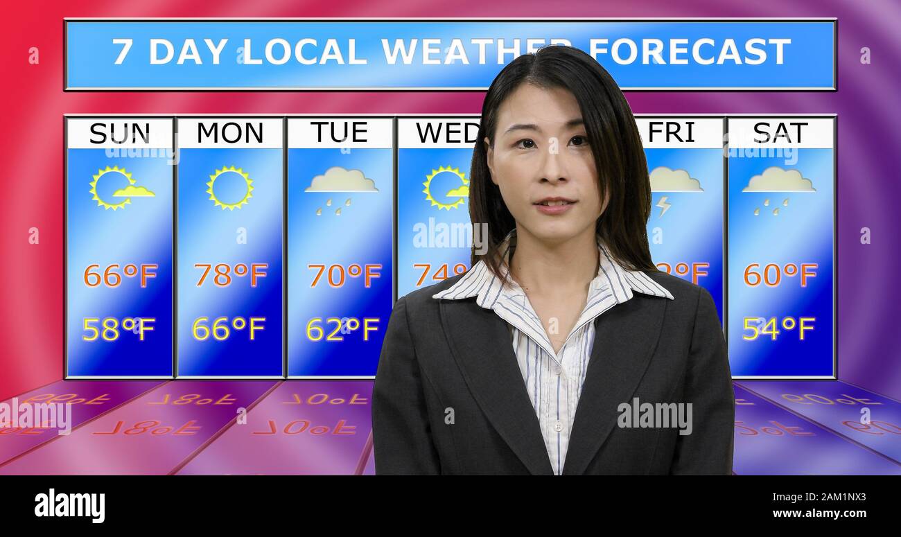 Meteorologist tv screen hi-res stock photography and images - Alamy