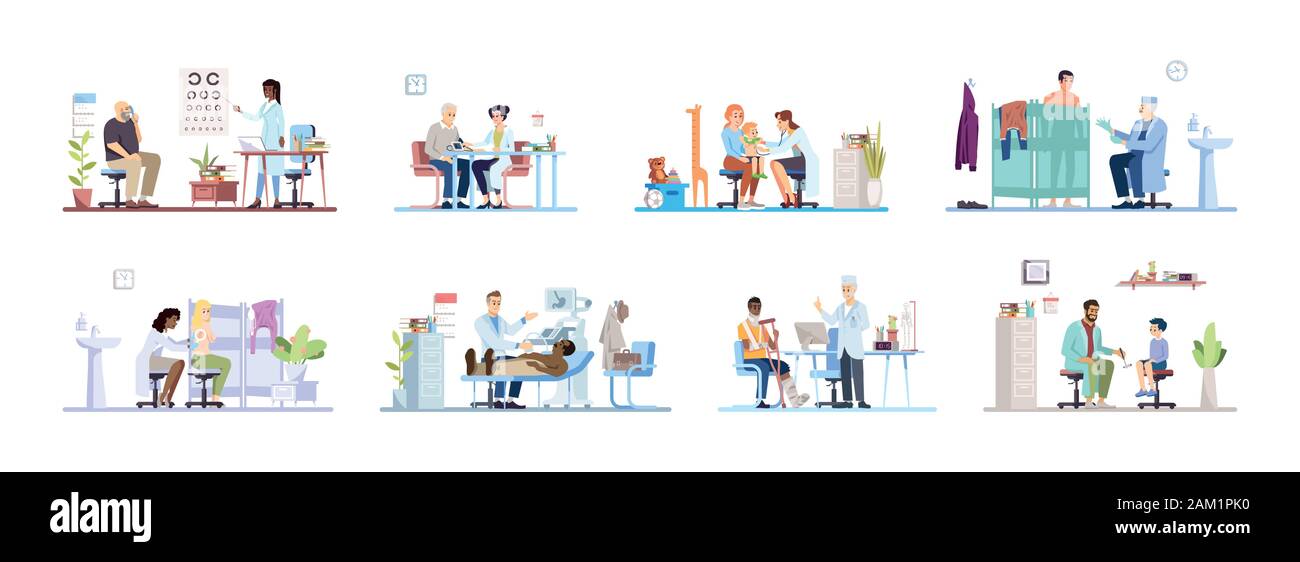 Set ophthalmologist doctor check Stock Vector Images - Alamy