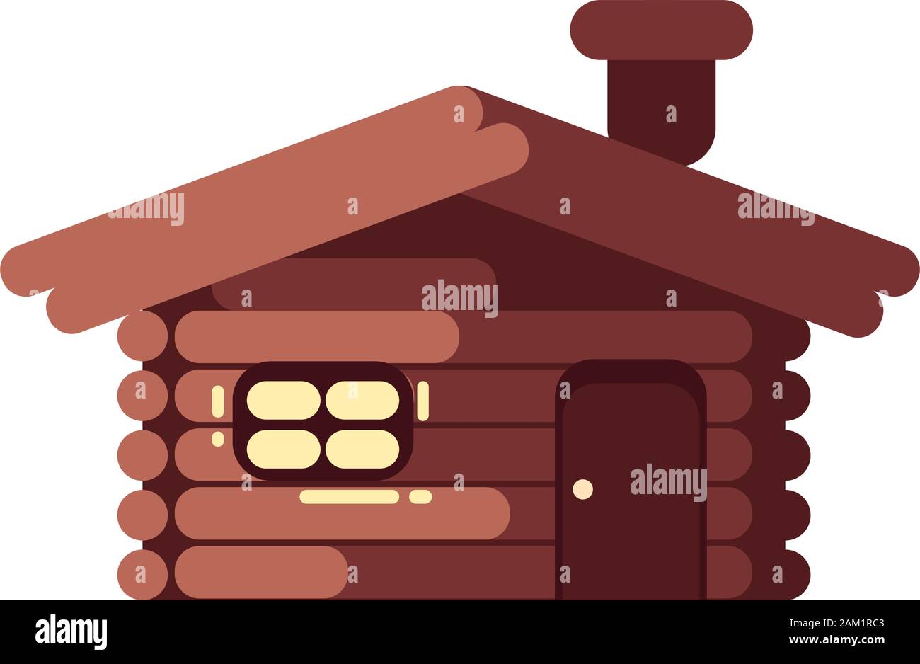 wooden house on white background vector illustration design Stock ...