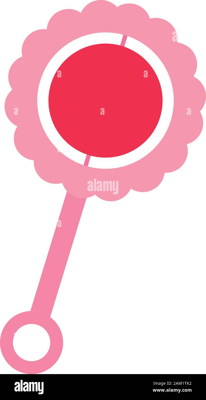 Wooden baby toy rattle Stock Vector Images - Alamy