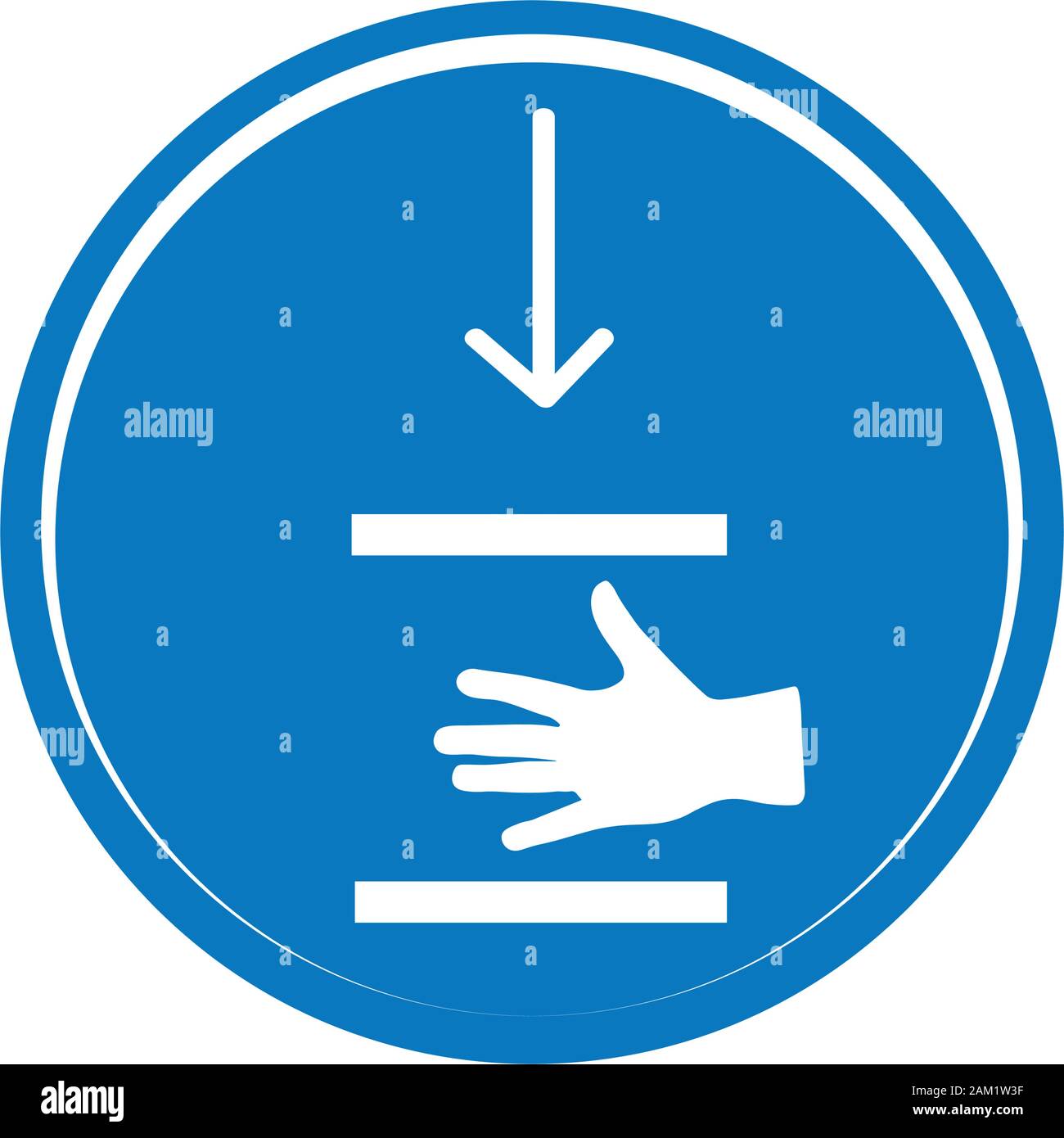 Crush Hand Top Bottom Symbol Sign, Vector Illustration Stock Vector ...