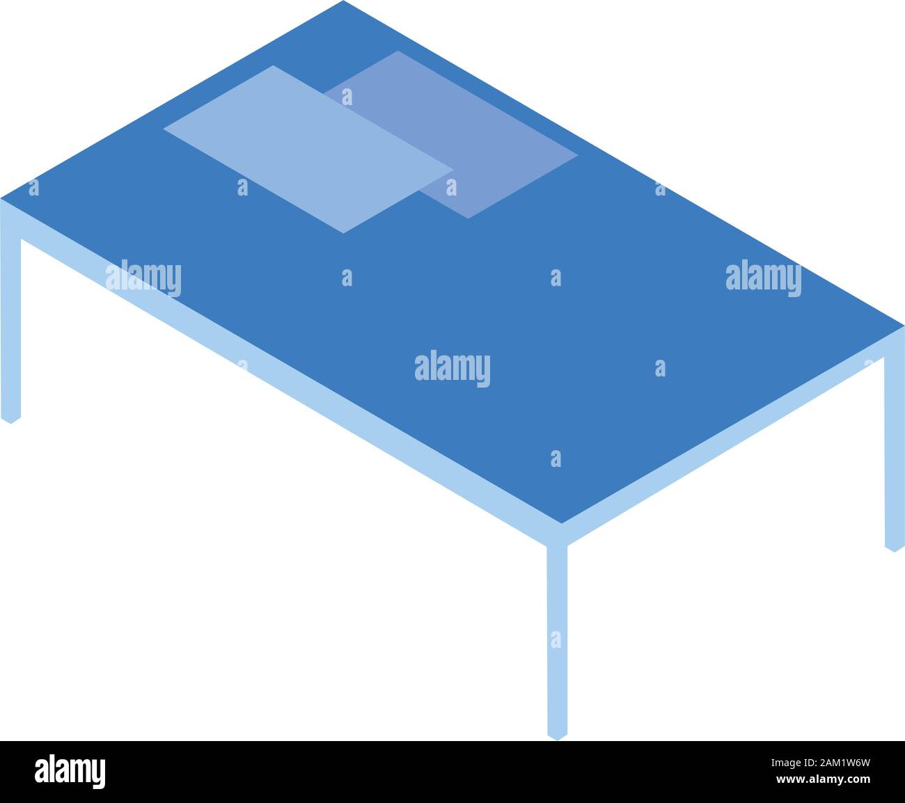 office desk on white background vector illustration design Stock Vector ...