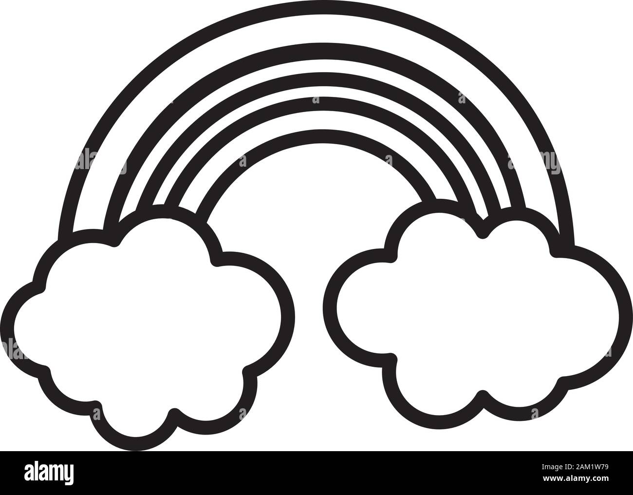 Thick rainbow Stock Vector Images - Alamy