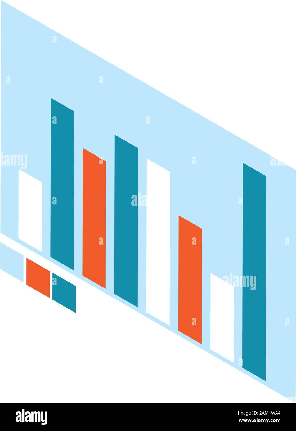 graph bar chart on white background vector illustration design Stock ...