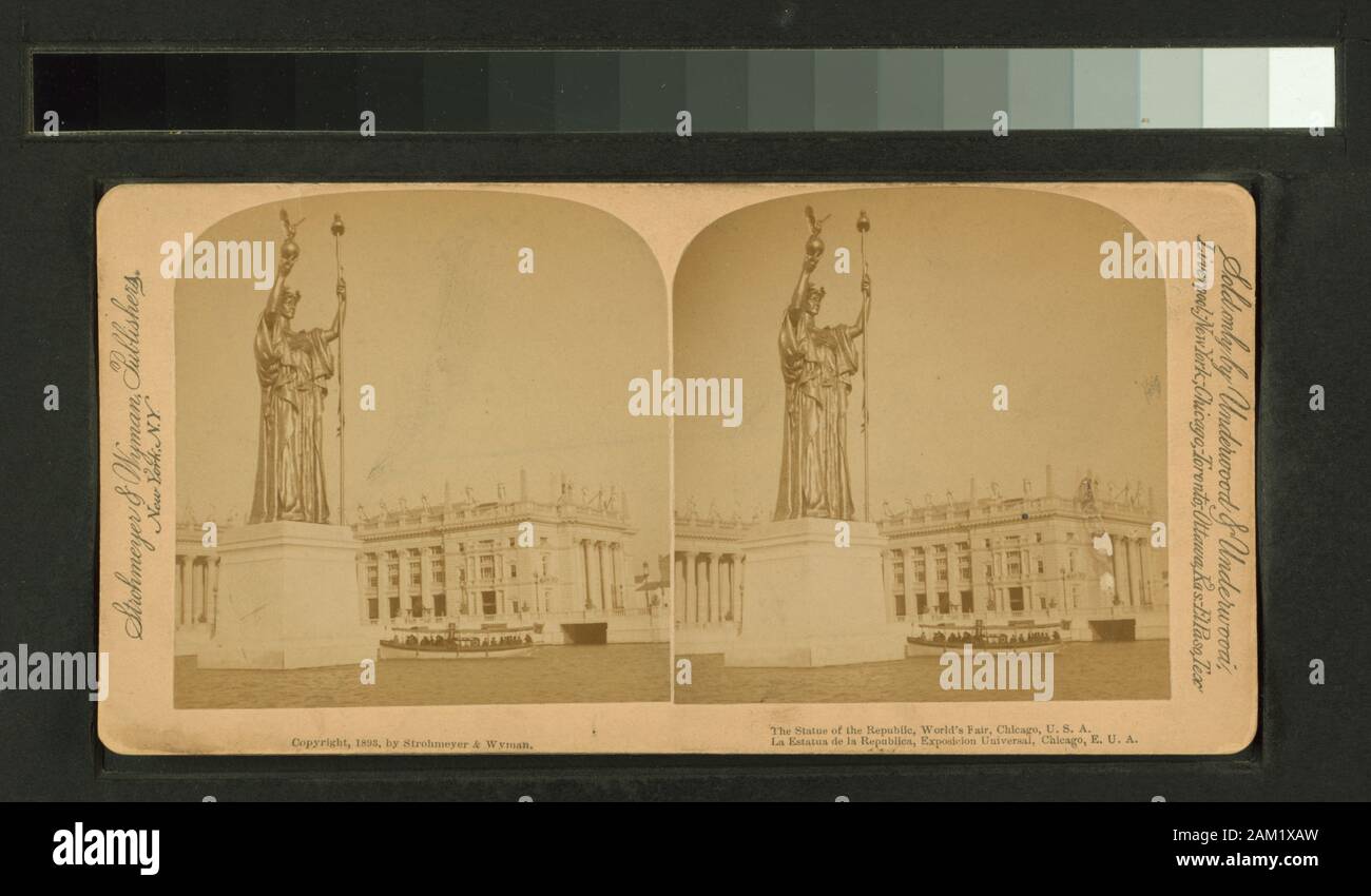 The Statue of the Republic, World's Fair, Chicago, USA by Strohmeyer ...