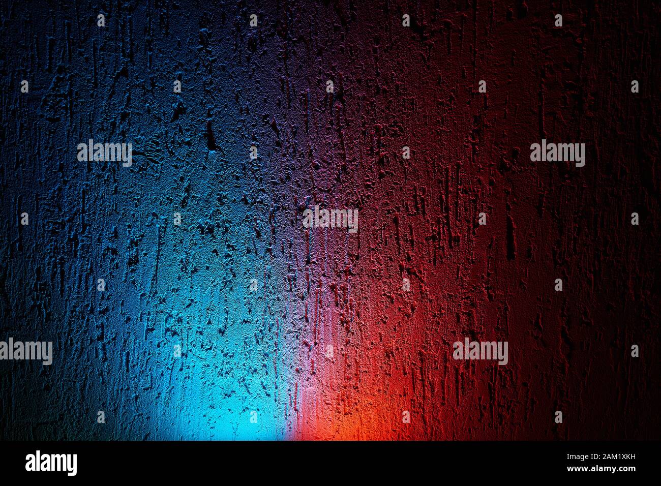 Background divided by two colors of blue and red Stock Photo - Alamy