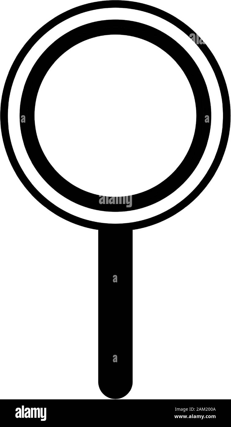 magnifying glass on white background vector illustration design Stock ...