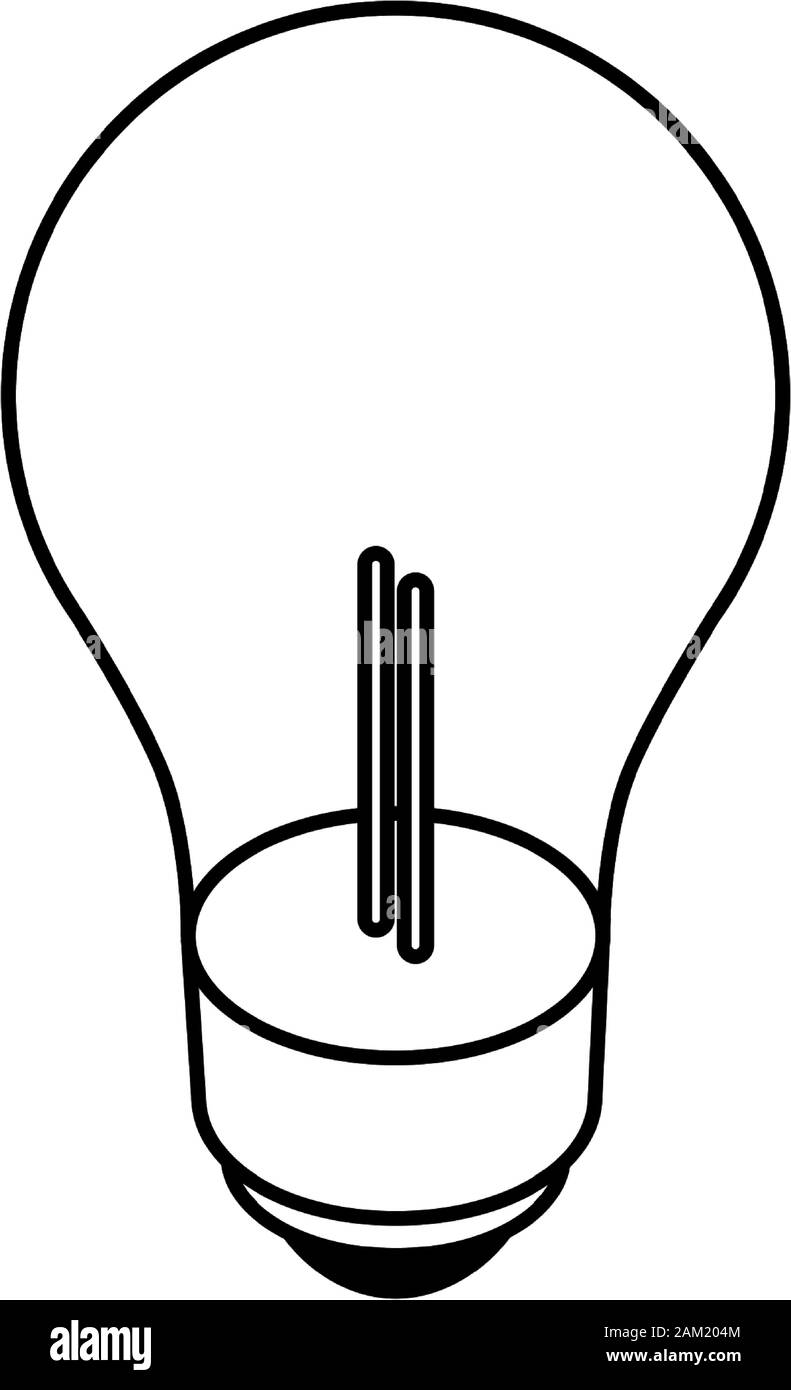 light bulb on white background vector illustration design Stock Vector ...