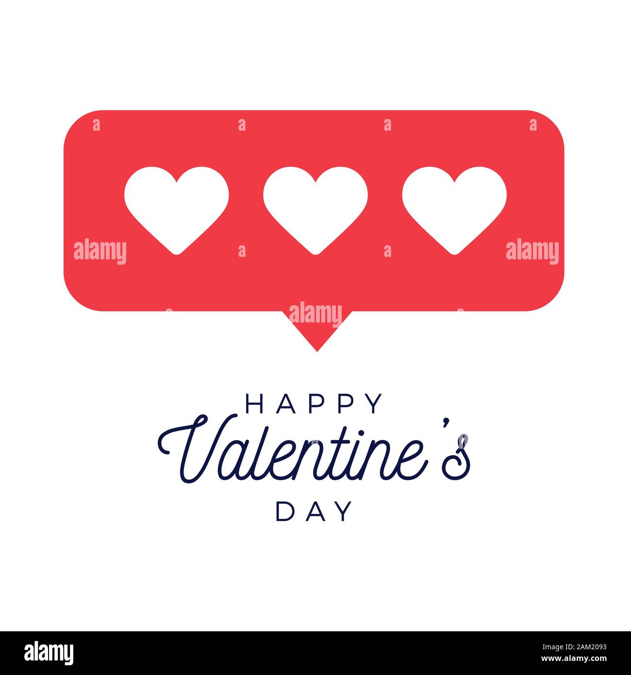 Card or Flyer Valentine red heart Like counter, comment follower and ...